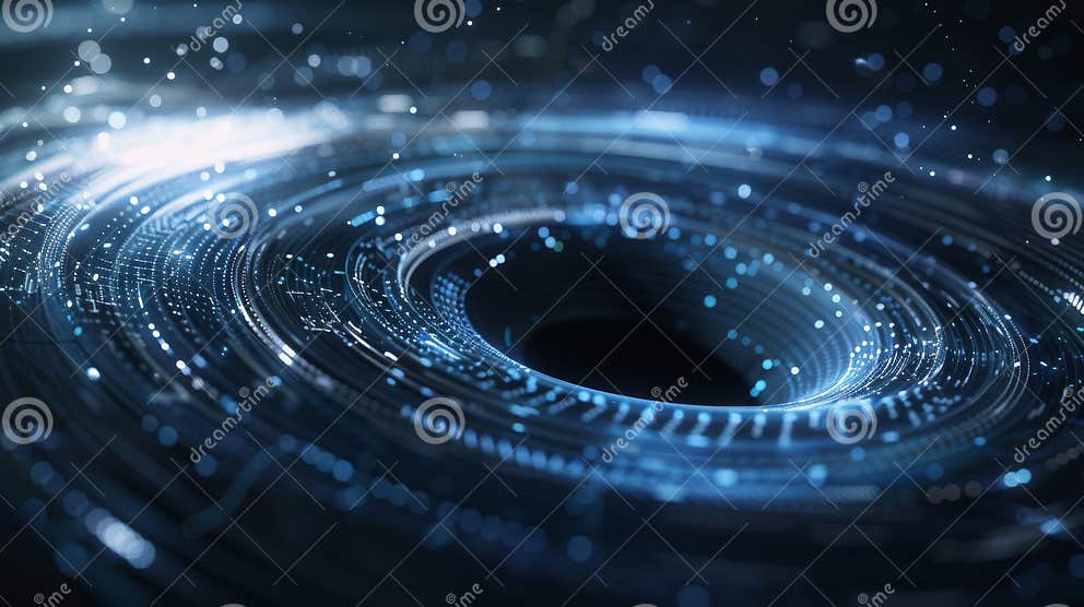 Explore the Futuristic Digital Vortex a Vision of Tomorrows Technology ...