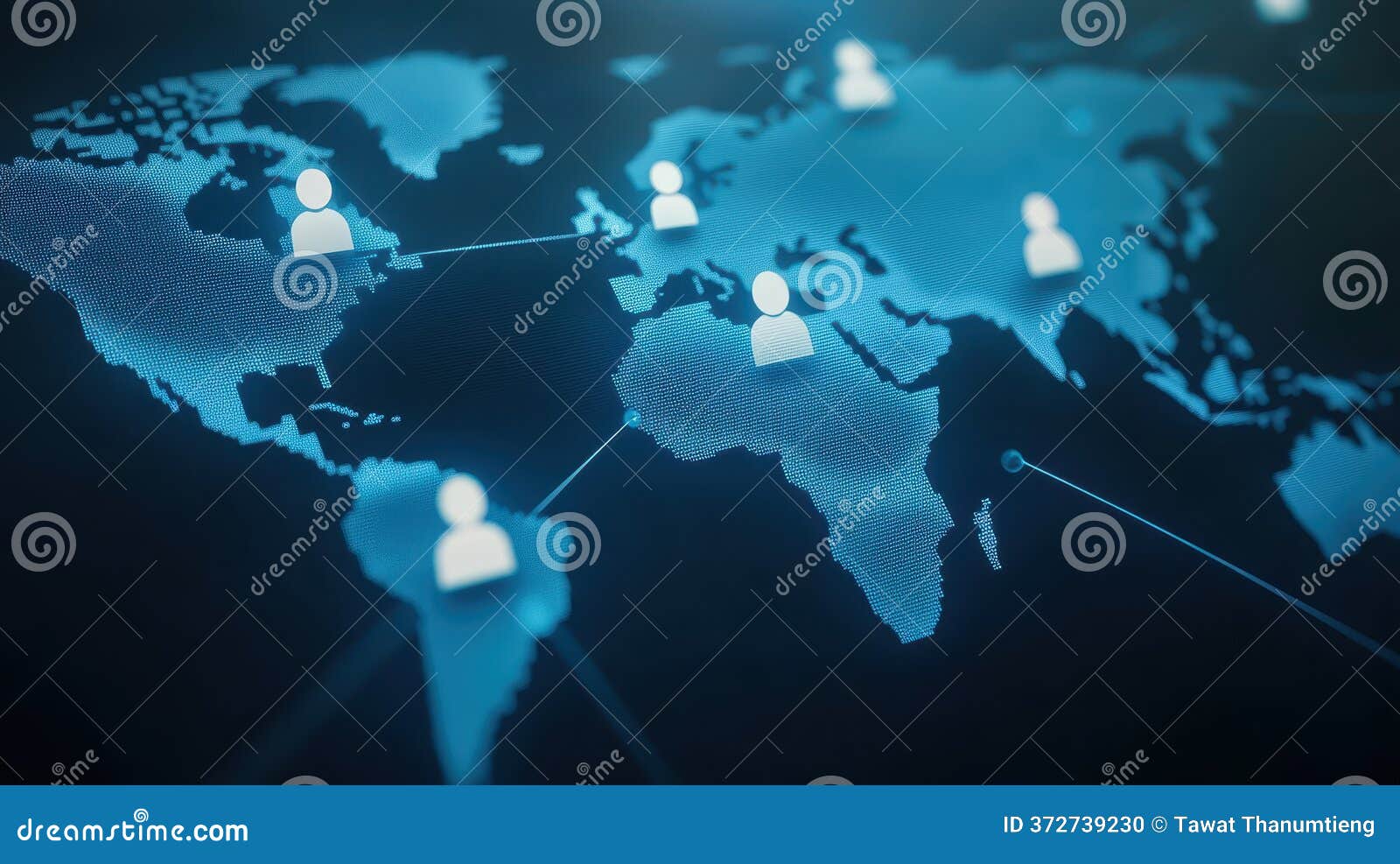 Explore The Global Network Concept With World Map Visuals And Insights ...