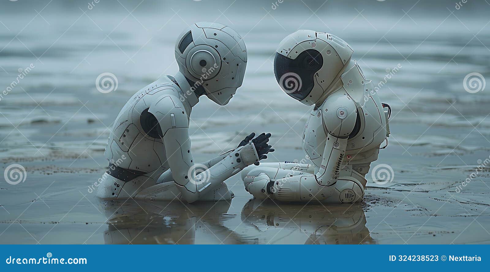 Artificial Intelligence Meets Human Innovation Stock Illustration ...