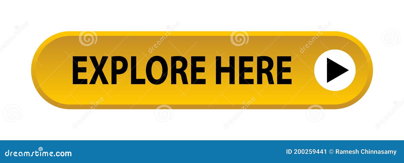 Explore here button stock vector. Illustration of clean - 200259441