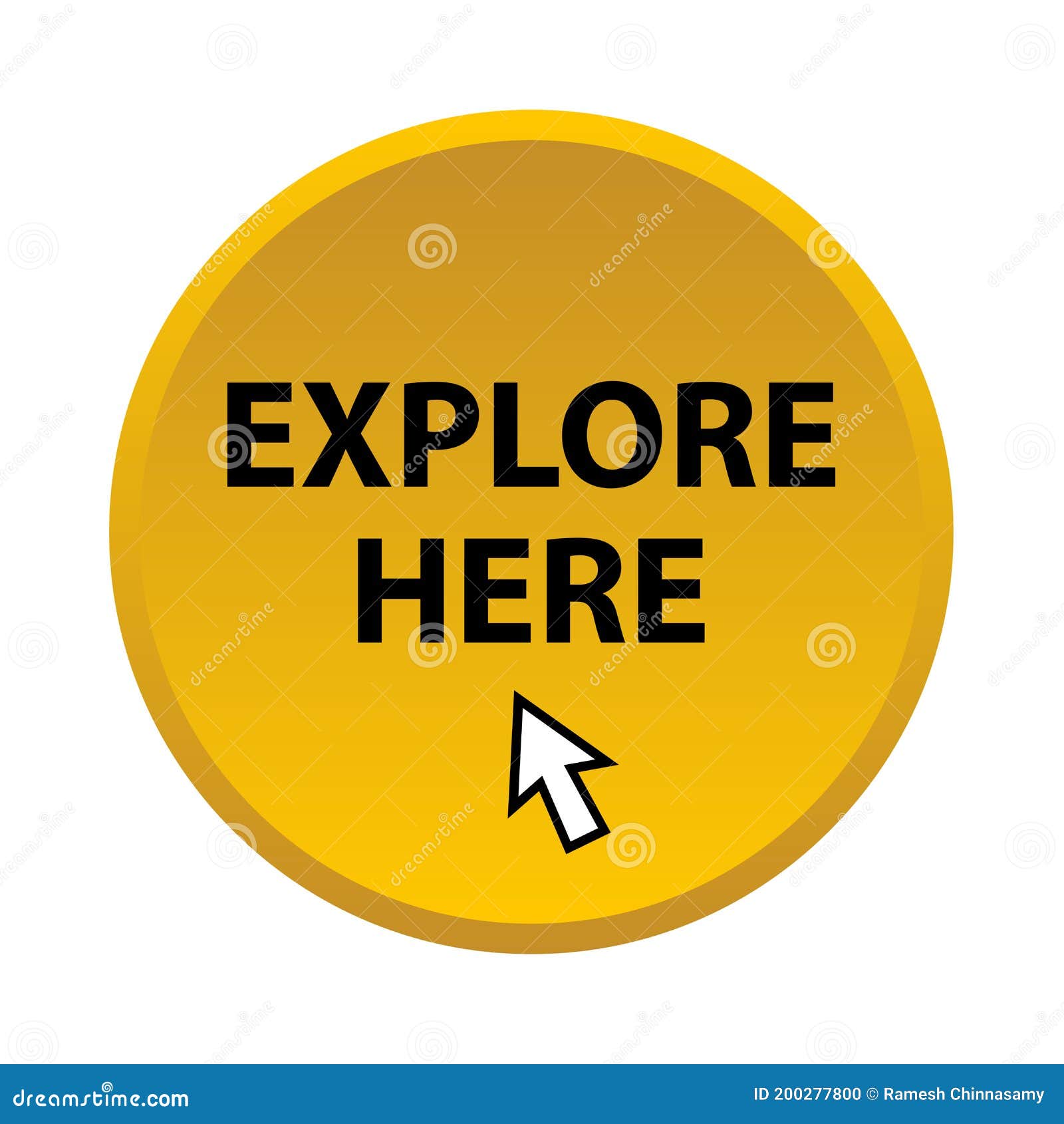 Explore here button stock vector. Illustration of contact - 200277800