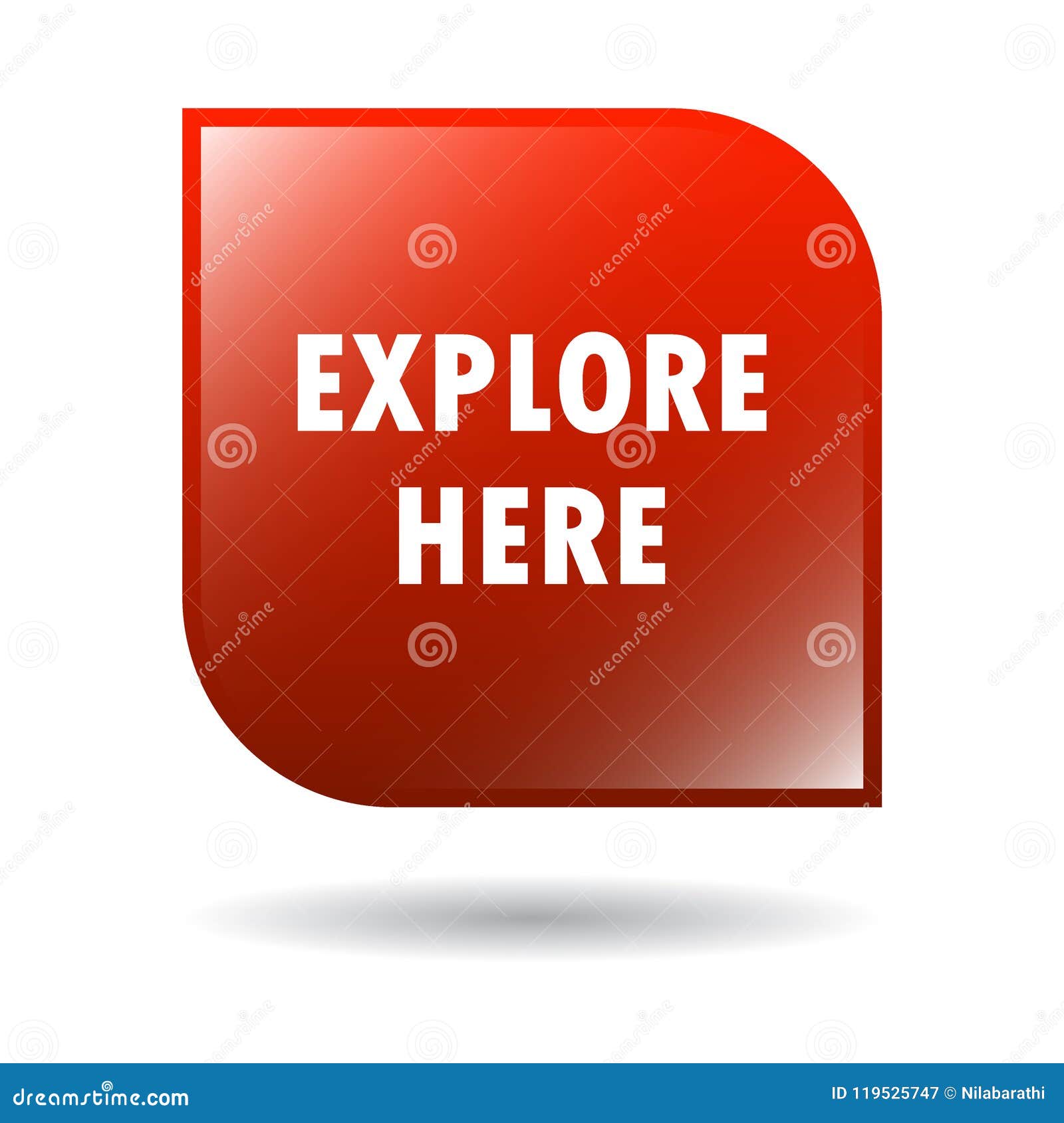 Explore here web button stock illustration. Illustration of exploring ...
