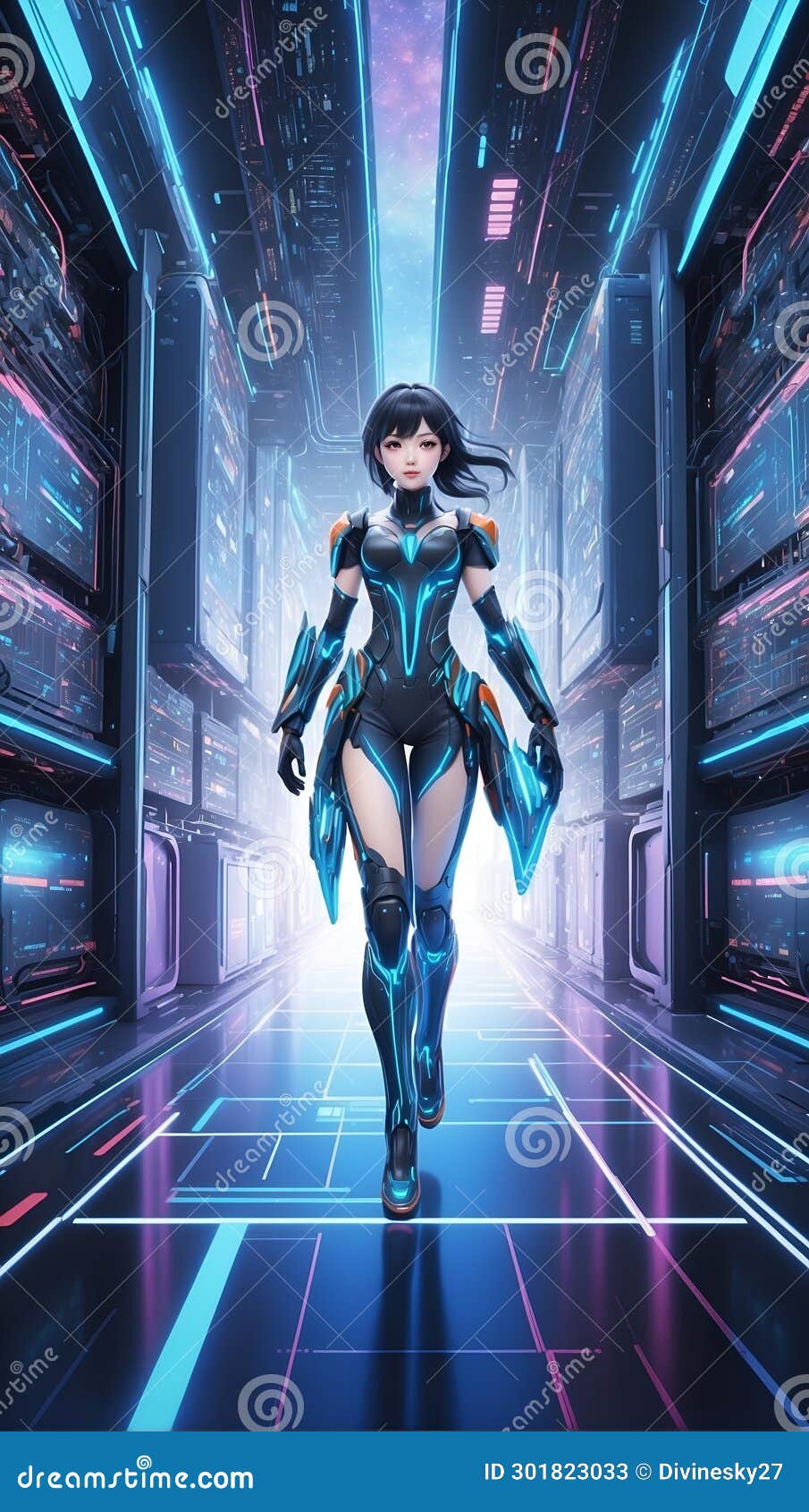 Data Horizons: QuantumQuotient S 3D Evolution. AI Generate Stock ...