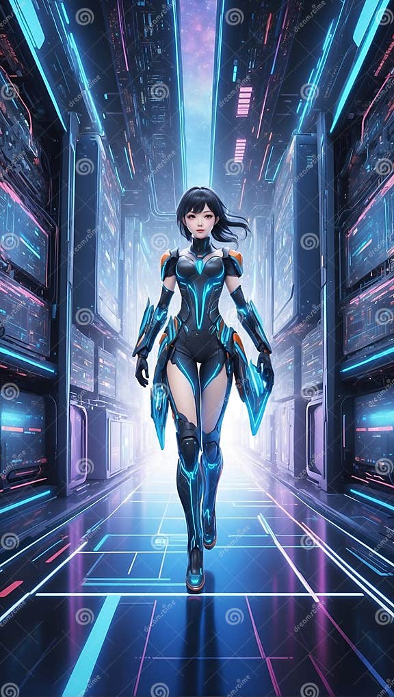 Data Horizons: QuantumQuotient S 3D Evolution. AI Generate Stock Illustration - Illustration of ...