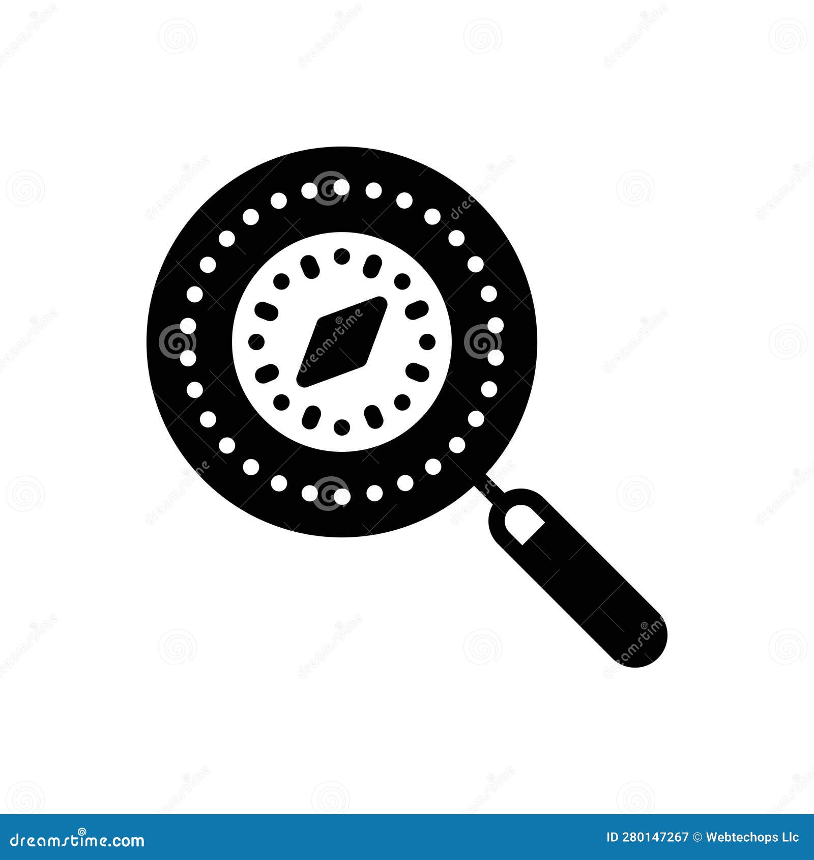 Black Solid Icon for Explore, Find Out and Search Stock Vector ...