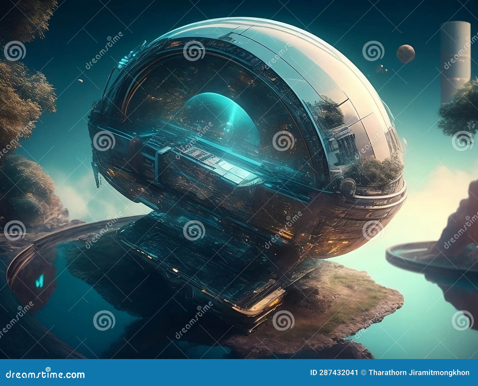 FutureTech Frame: Visualizing Tomorrow S Innovations Stock Illustration ...