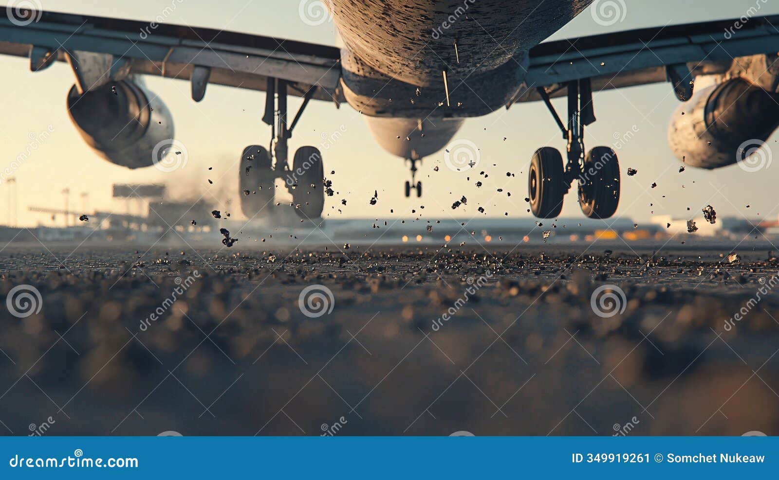 Explore the Intricacies of Airplane Landing Gear Touching Down on ...