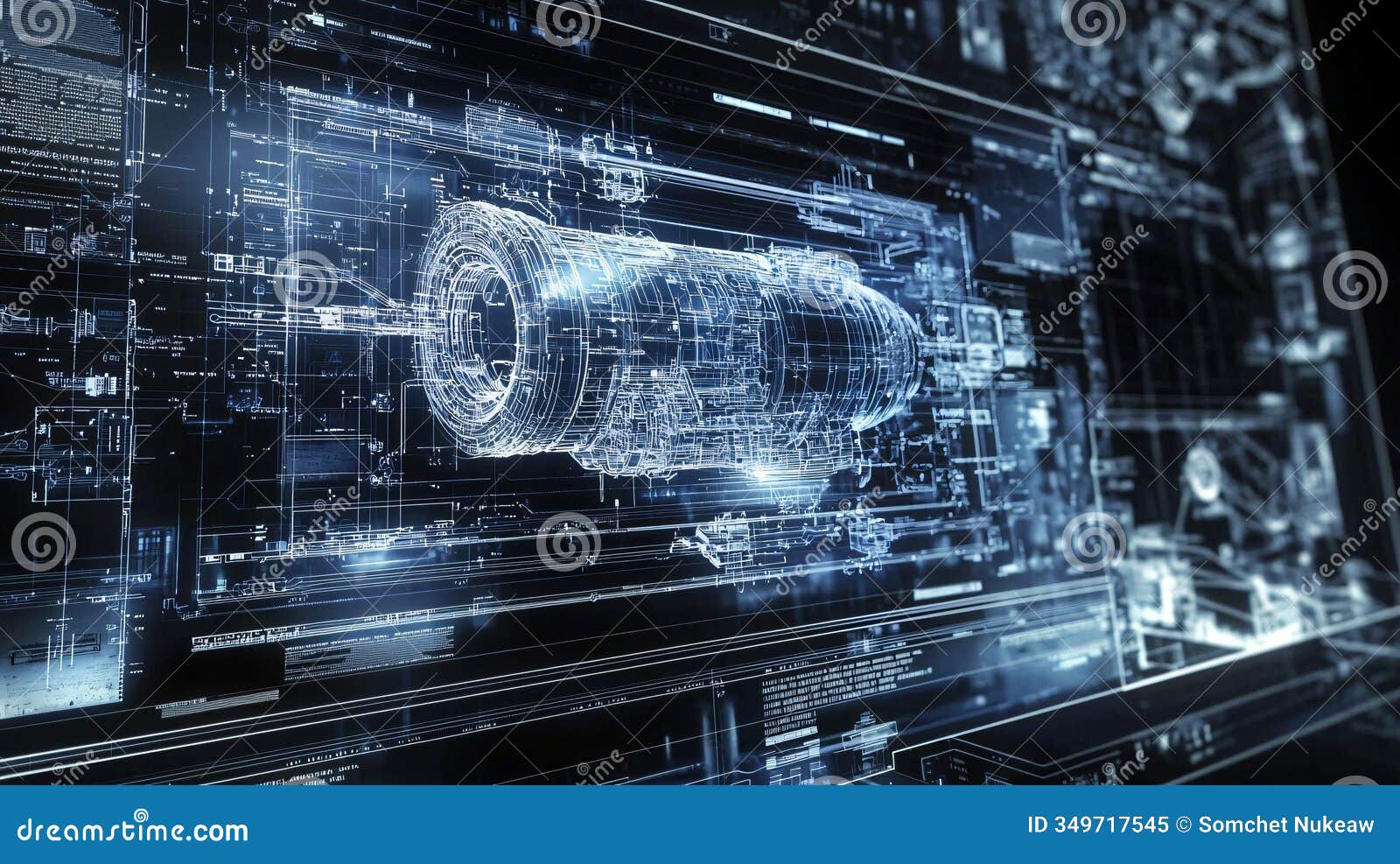 Explore the Intricacies of a Digital Blueprint Rendering for Industrial ...