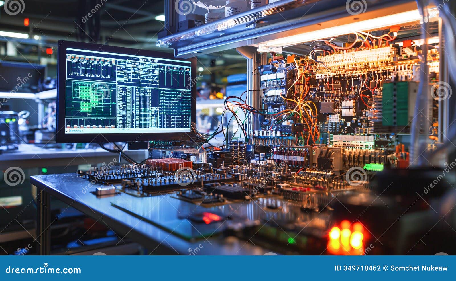 Explore the Intricacies of an Electrical Engineering Lab Filled with ...