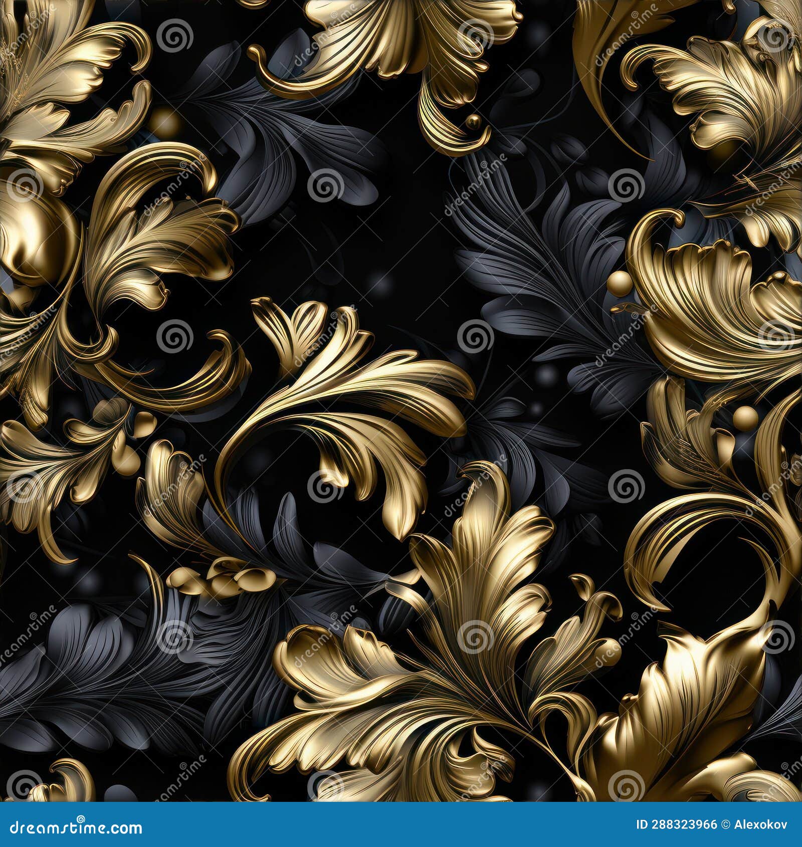 Explore the Intricate Beauty of Baroque Design AI Generated Stock ...