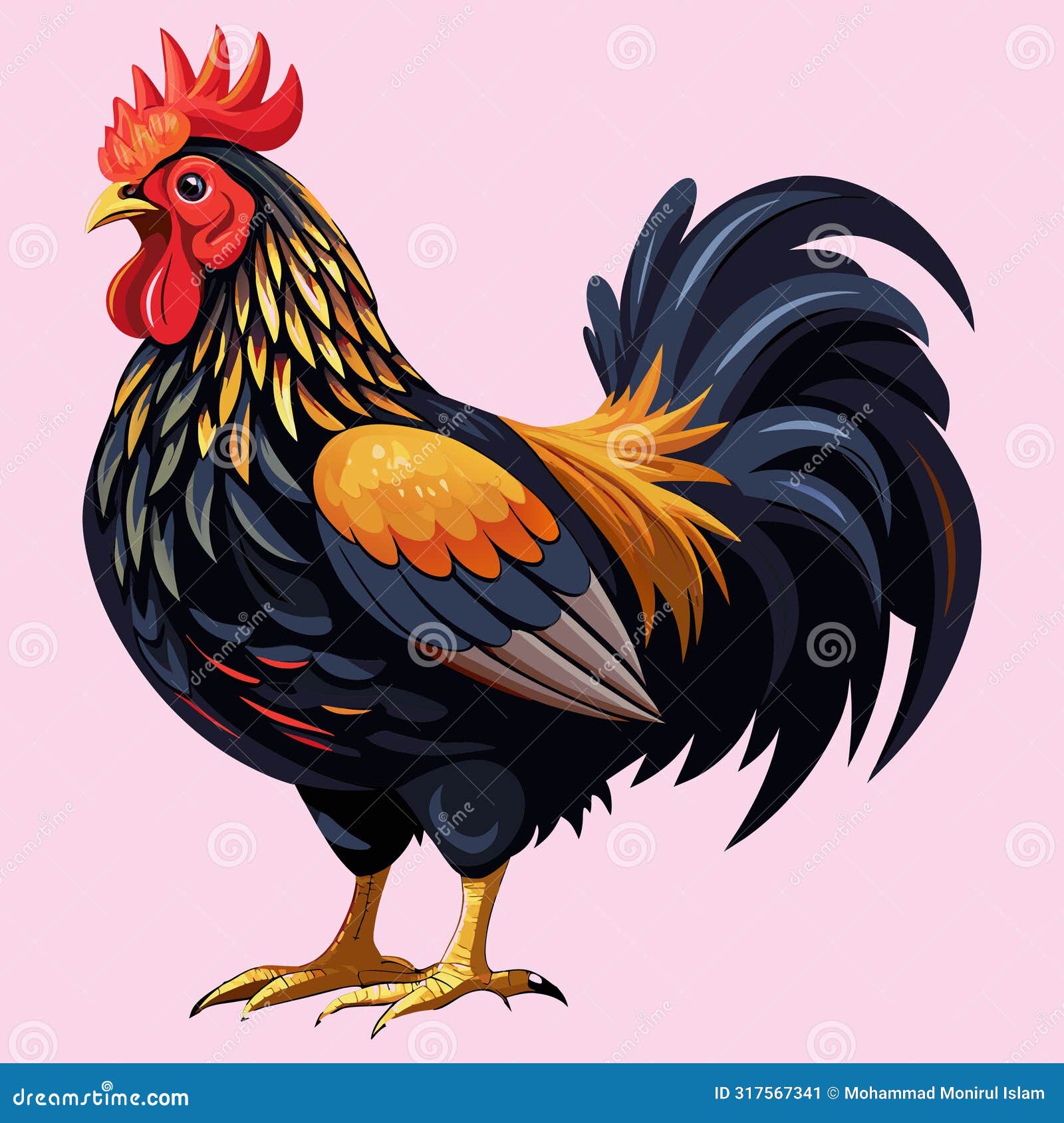 Chicken Vector Art: Detailed Illustration Stock Vector - Illustration ...