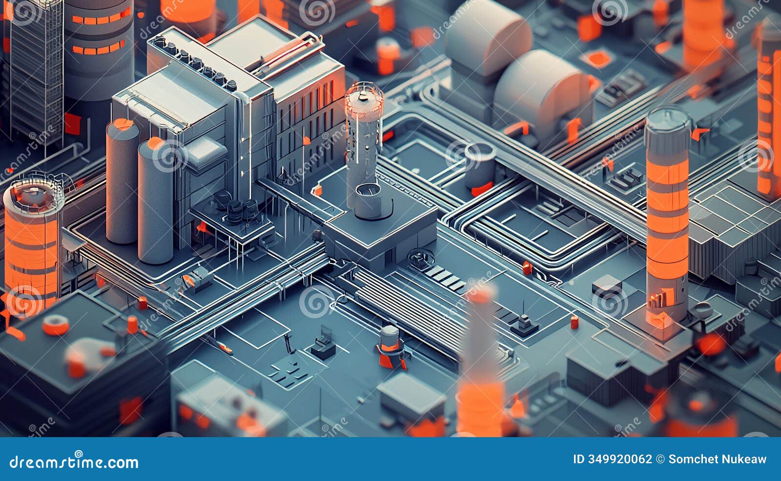 Explore the Intricate Design of a Modern Industrial Complex with ...