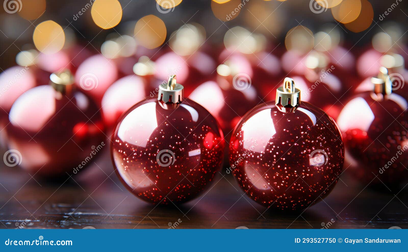 Electron Microscope Holiday Details: Red Christmas Balls Stock ...