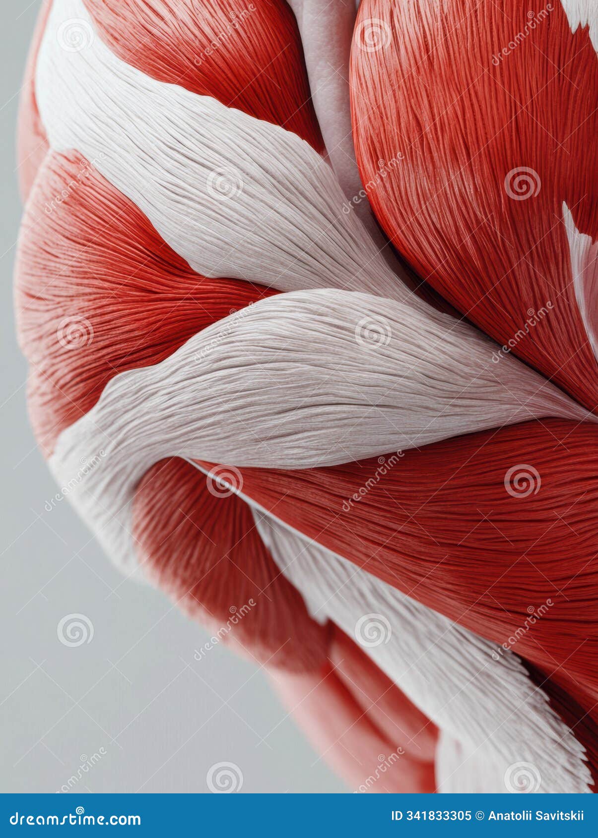 Explore the Intricate Details of a Red and White Muscle Highlighting ...
