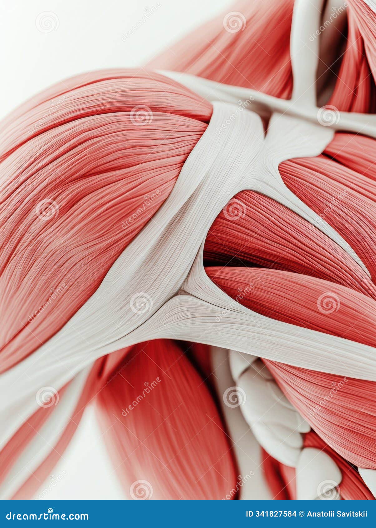 Explore the Intricate Details of a Red and White Muscle Structure ...