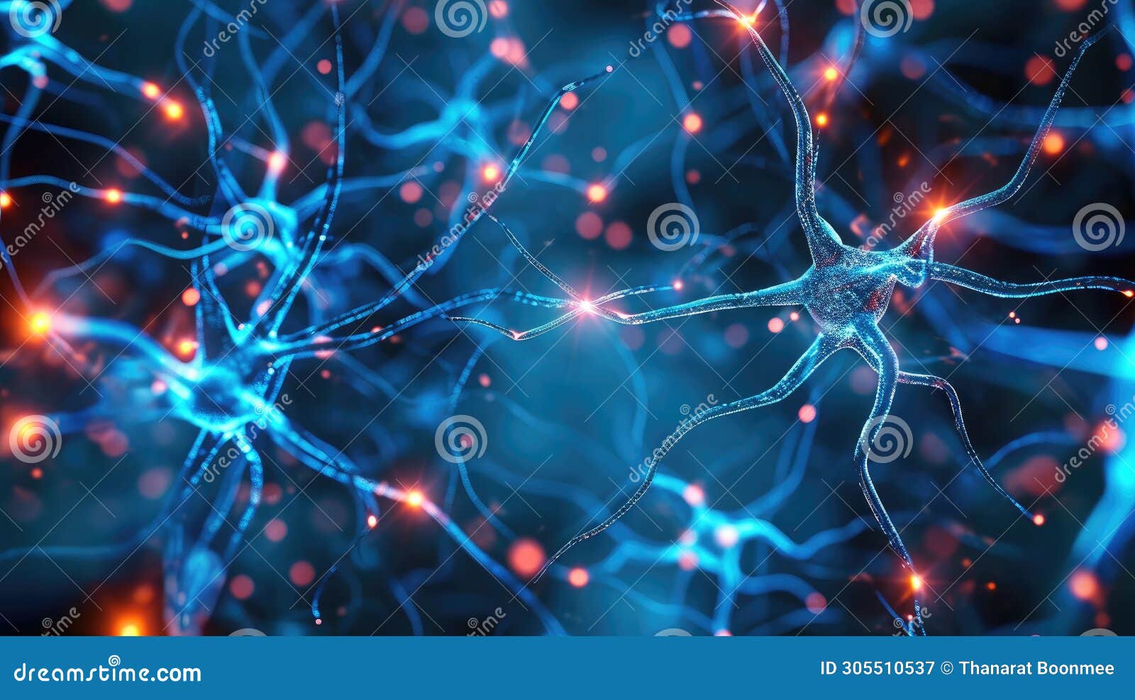 Explore the Intricate Neural Communication through this Depiction of ...