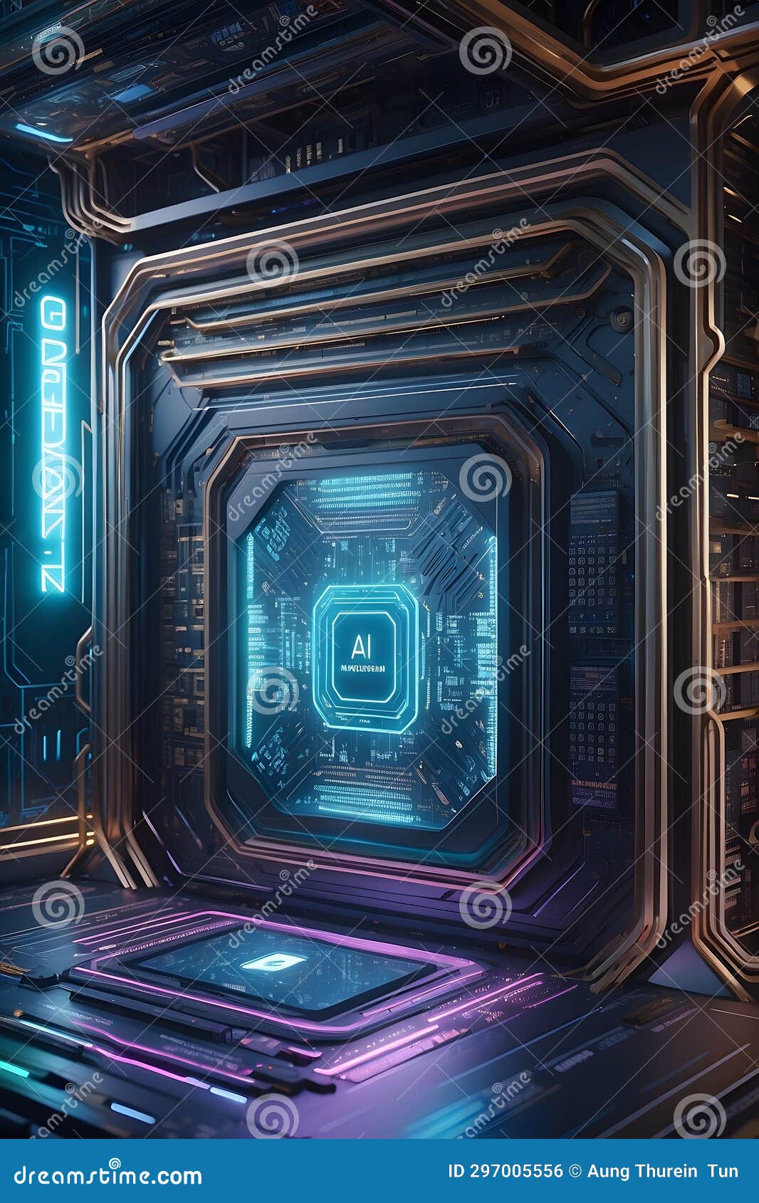 Navigating the Intersection of AI and Privacy Stock Illustration ... Navigating the Intersection of AI and Privacy Stock Illustration ...