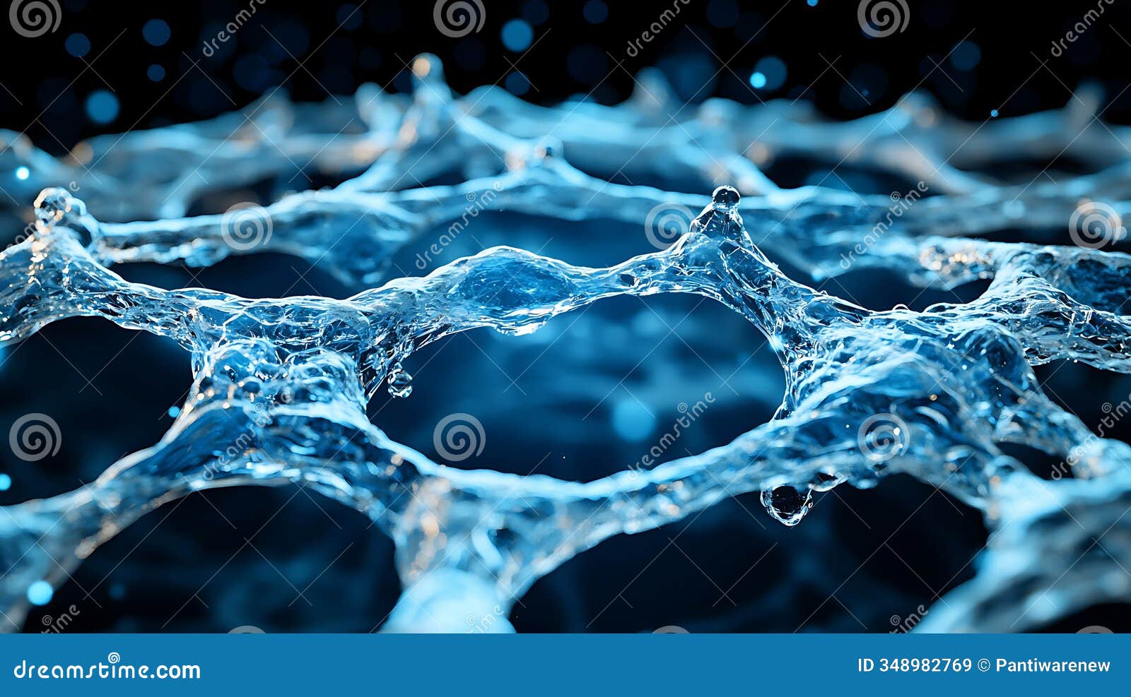 Crystalline Ceramic Lattices Under Electron Microscopy Stock ...