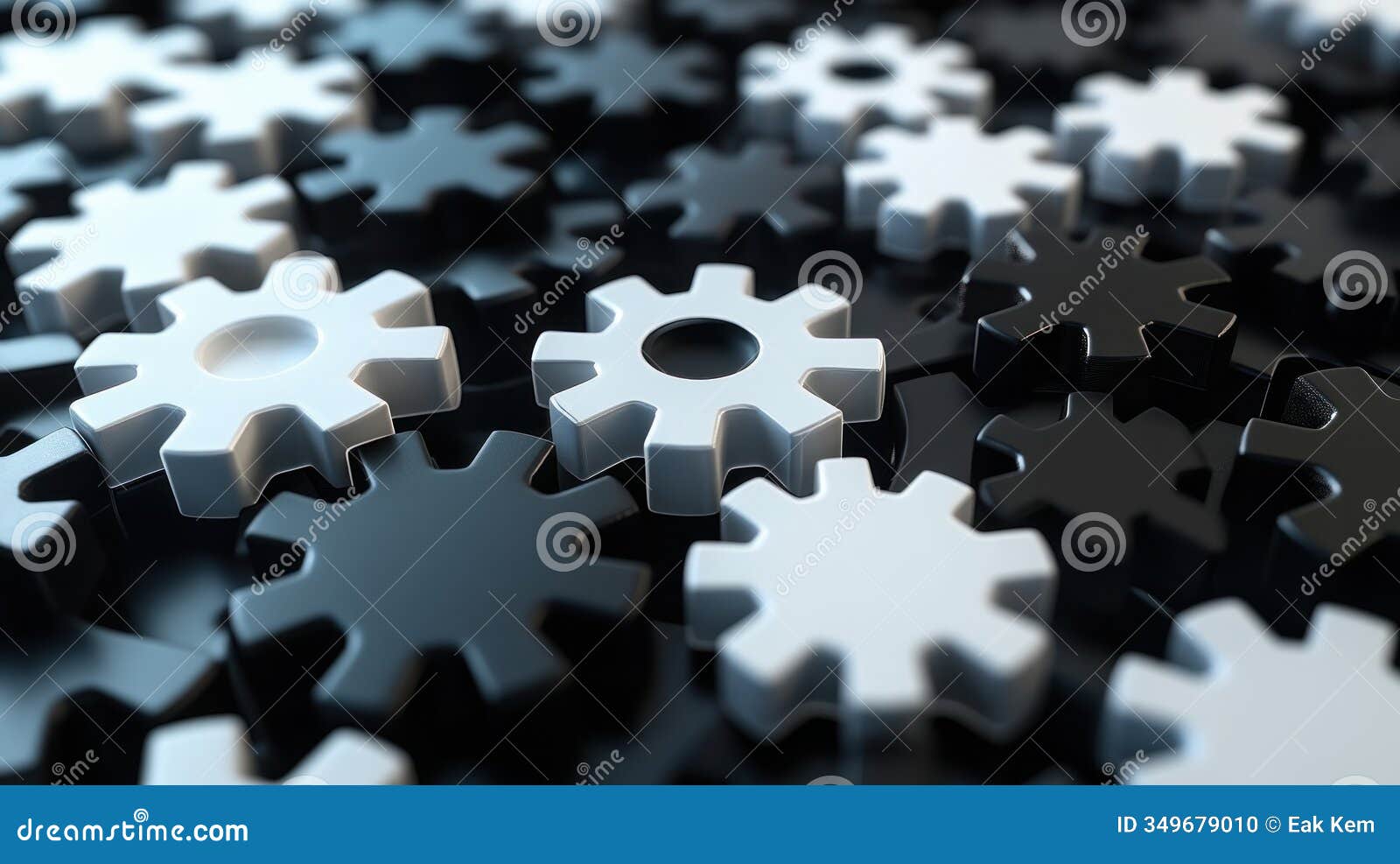 Explore the Intricate Visual Metaphor of Gears Interlocking Seamlessly ...