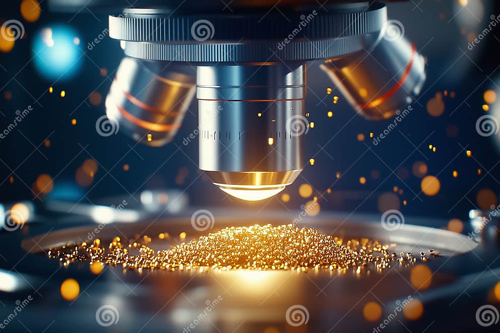 Explore a Lab Microscope Showcasing Illuminated Slides and Intricate ...