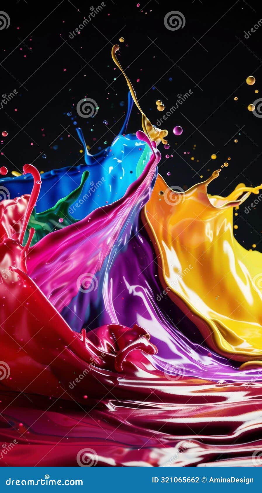 Explore the Lively World of Colorful Paint Splash Explosions in Liquid ...