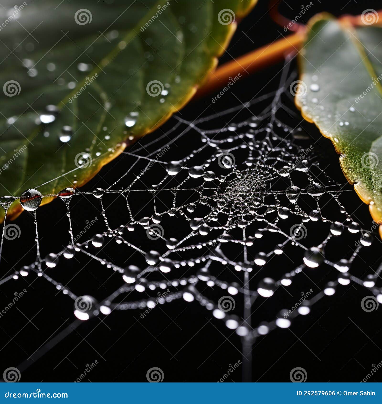 Intricate Patterns of a Spider S Web Stock Illustration - Illustration ...
