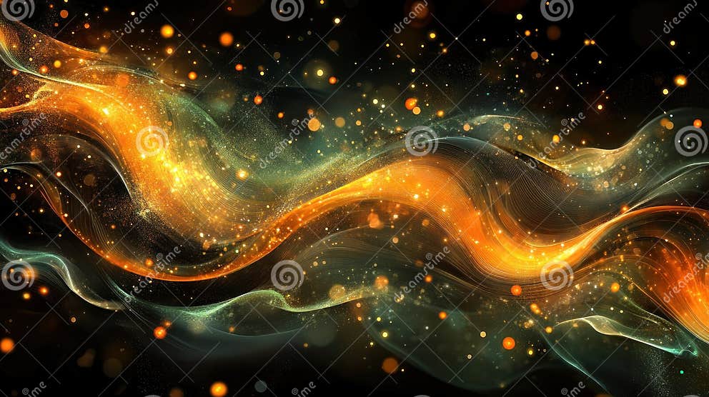 Explore the Mesmerizing Dance of Transparent Waves Adapting To Glowing ...