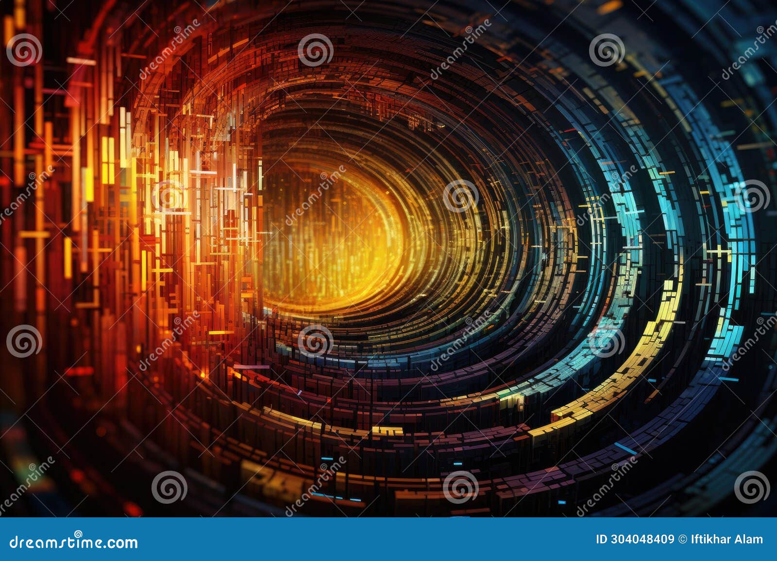 Explore the Mesmerizing Depths of a Computer-generated Tunnel As it ...