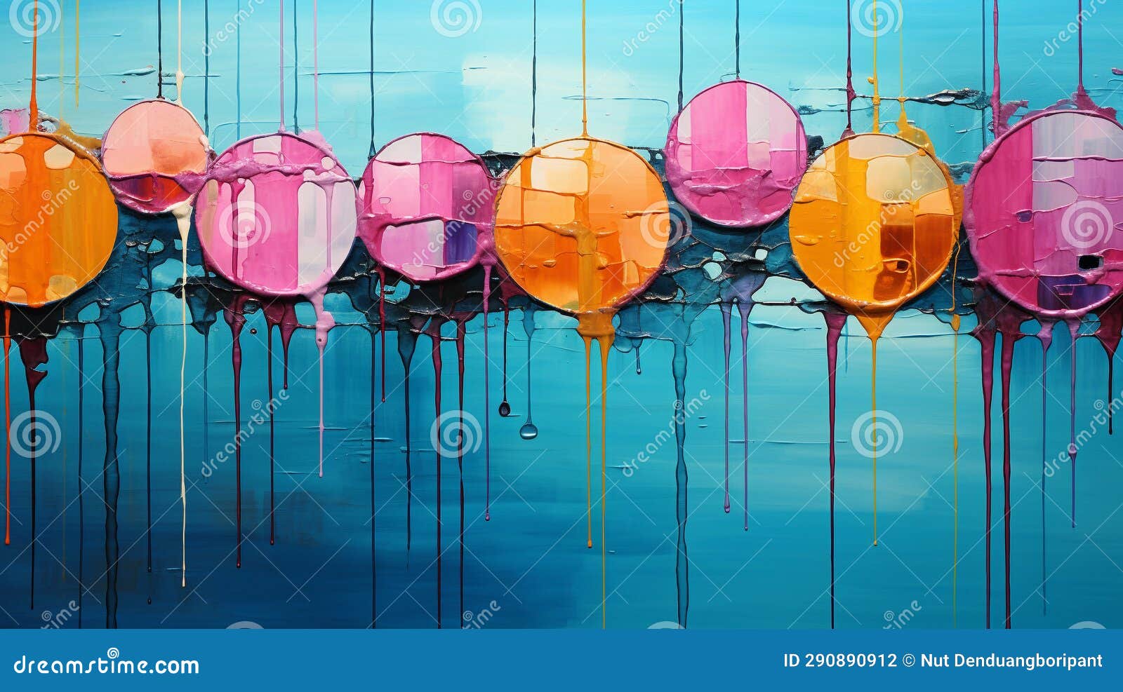 Time-Lapse Drip Art: Evolution of Abstract Composition Stock ...