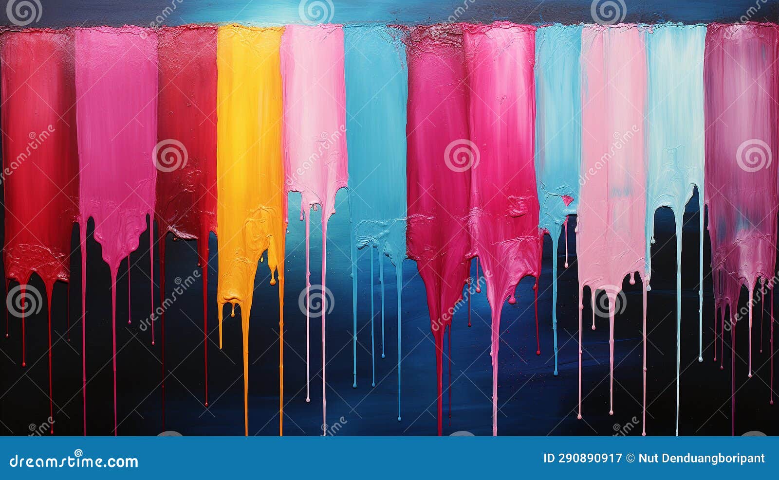 Time-Lapse Drip Art: Evolution of Abstract Composition Stock ...
