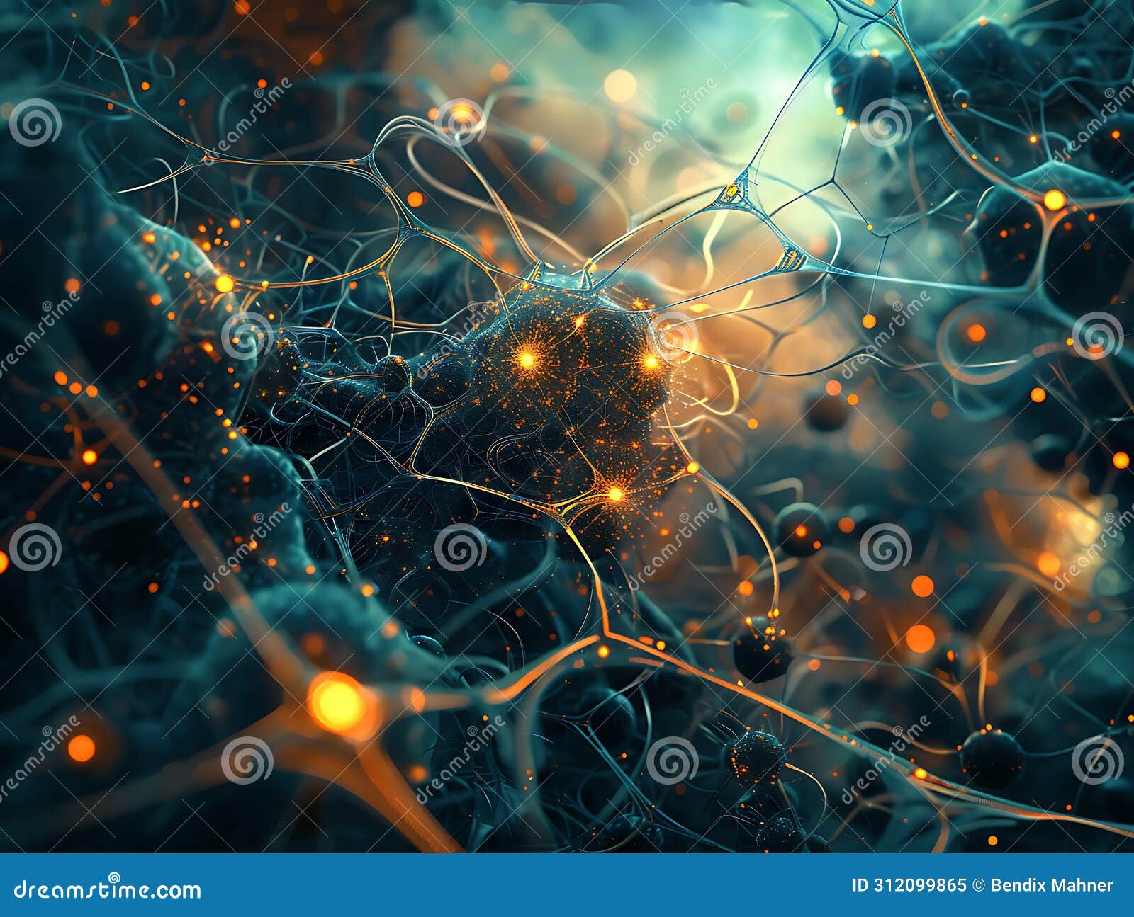 Virtual Ecosystem: Colorful Abstract Background with Ever-Changing ...