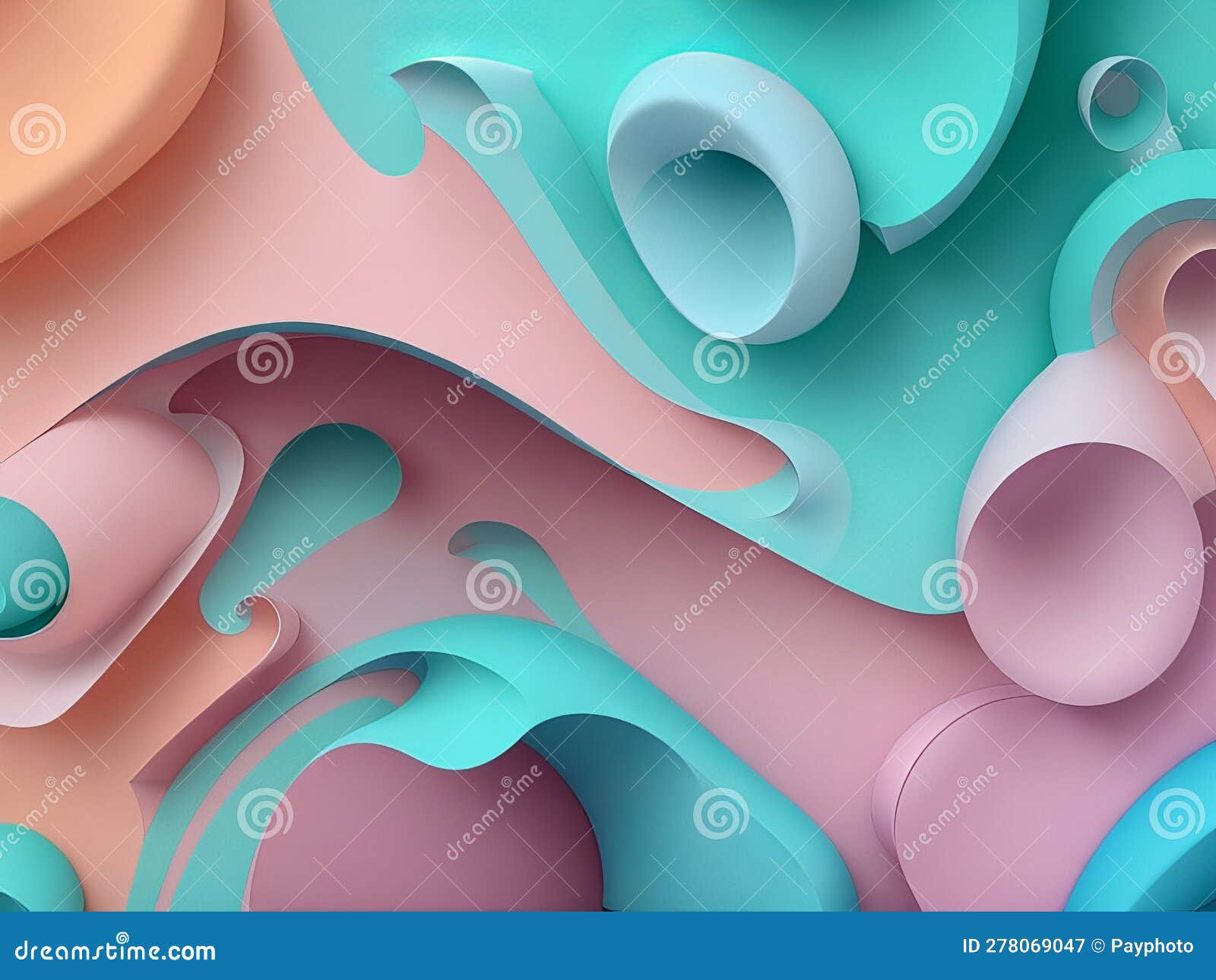 Explore the Mesmerizing World of 3D Pastel Colors Backgrounds. Stock ...