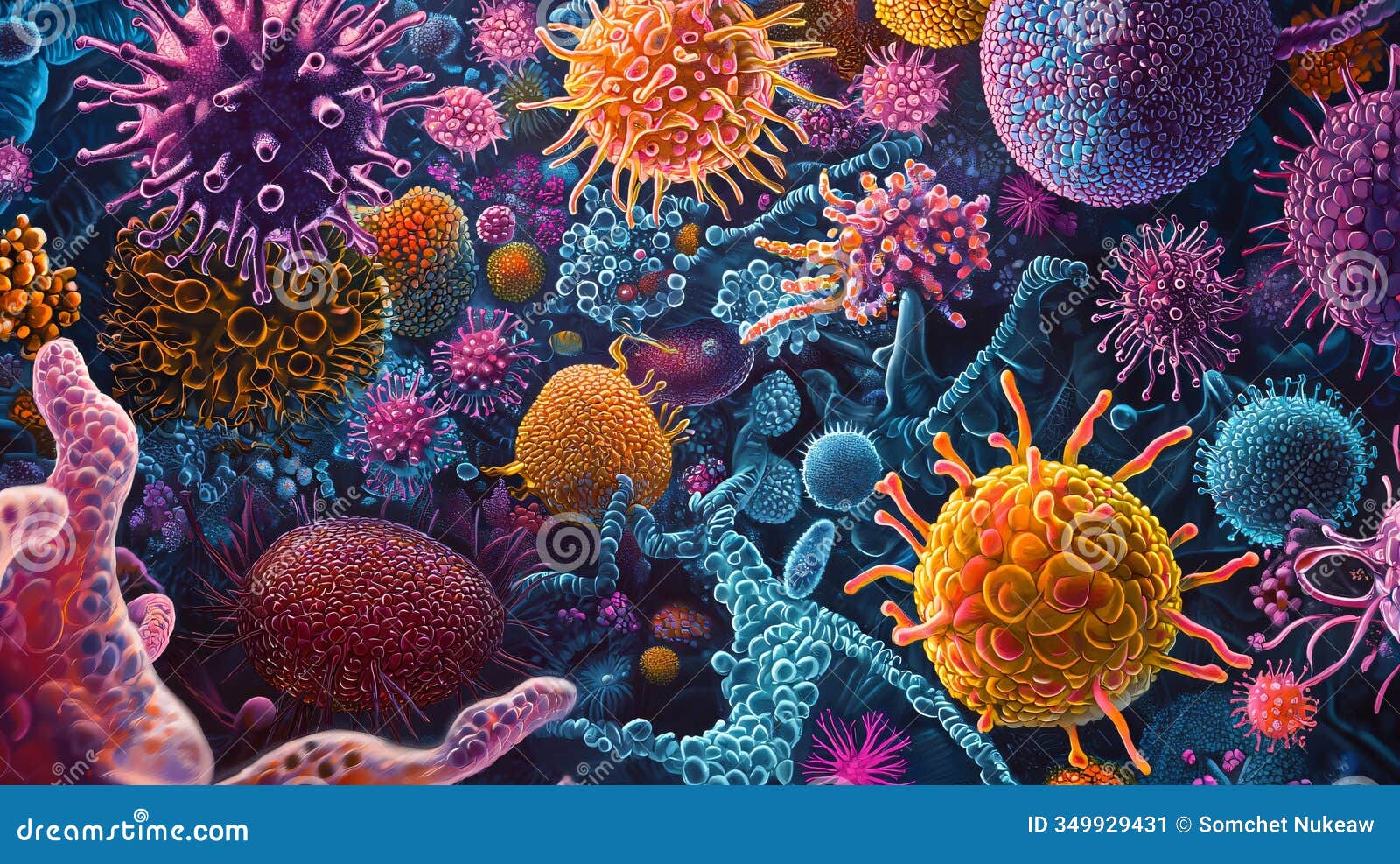 Explore the Microscopic World of Immune System Cells Responding To ...