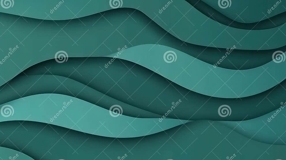 Explore a Modern Dark Green Gradient Background with Paper Cut Effects ...