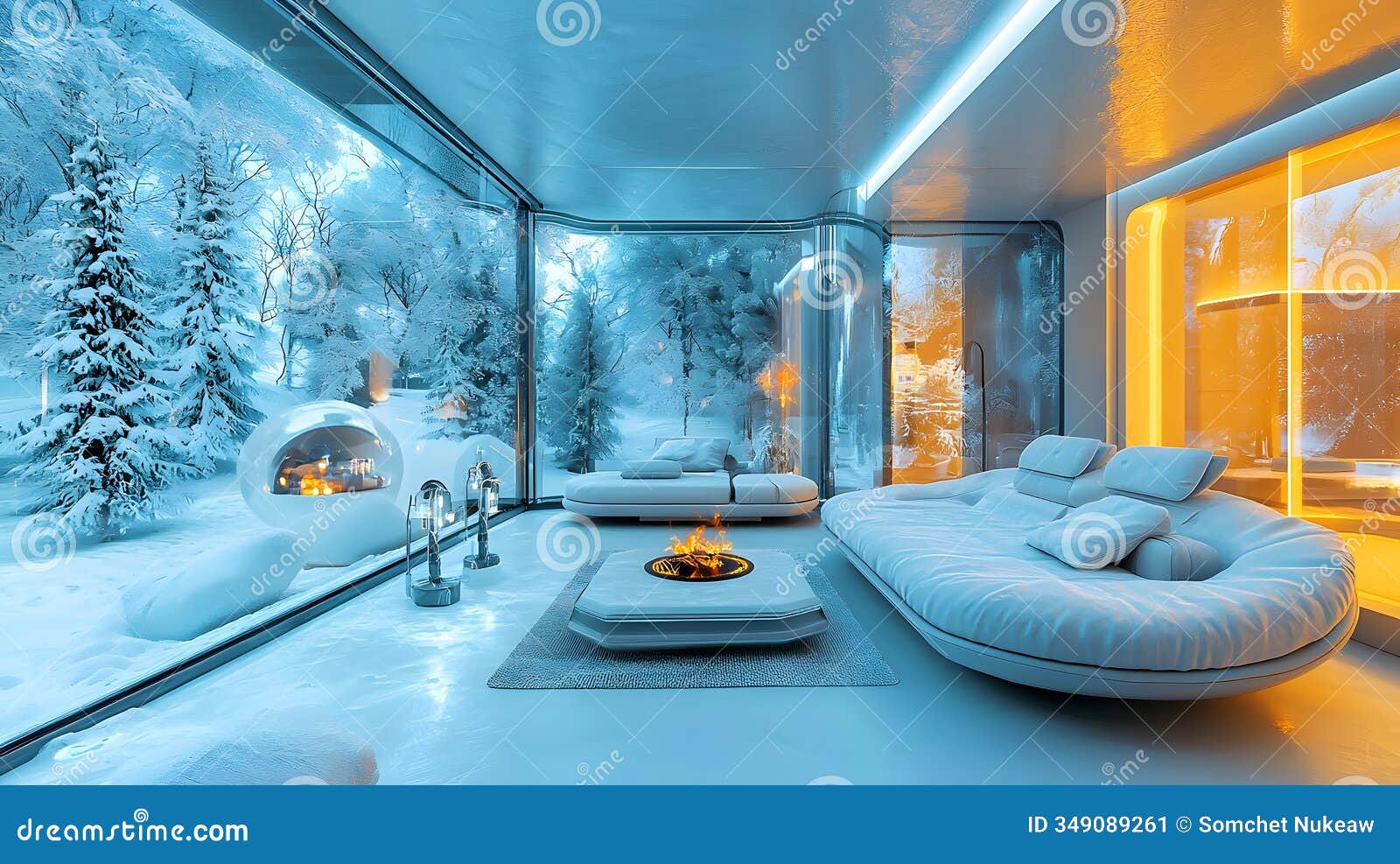 Explore Modern Minimalist Interior Design in a Winter Wonderland ...