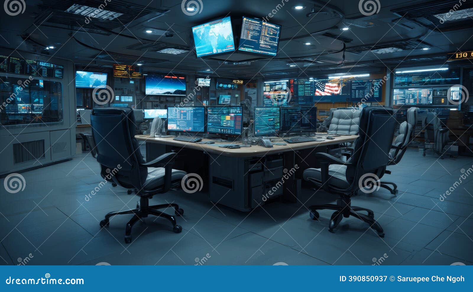 Matrix Style Background. Green Falling Code On A Dark Abstract ...