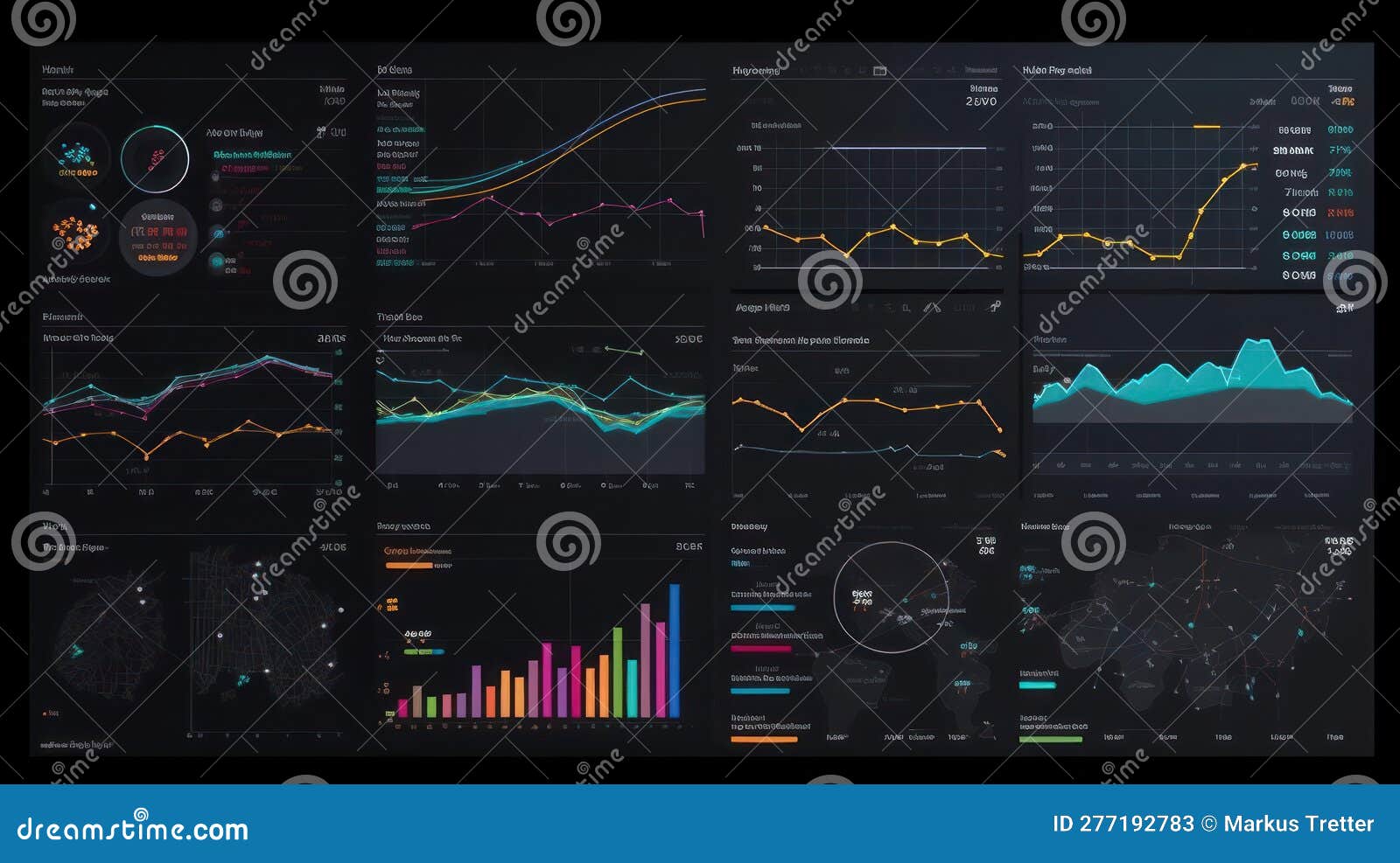 A Screenshot Of A Software Interface With Multiple Data Visualizations Showing How Big Data Can