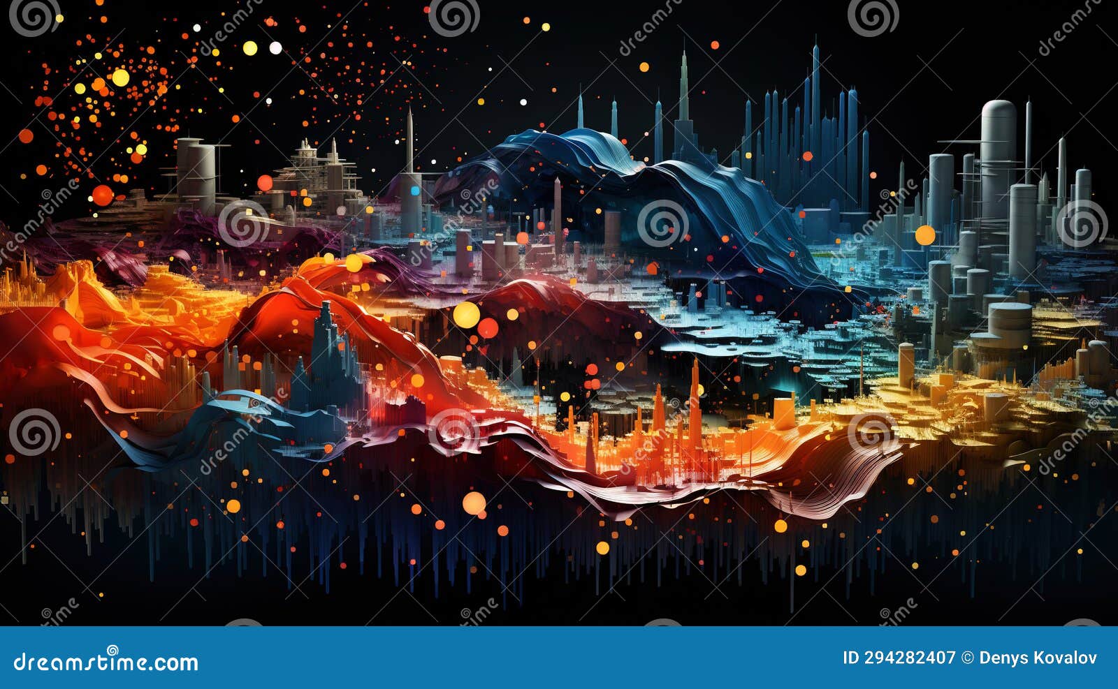 Explore the Power of Big Data Striking Image. Generative AI Stock Image ...