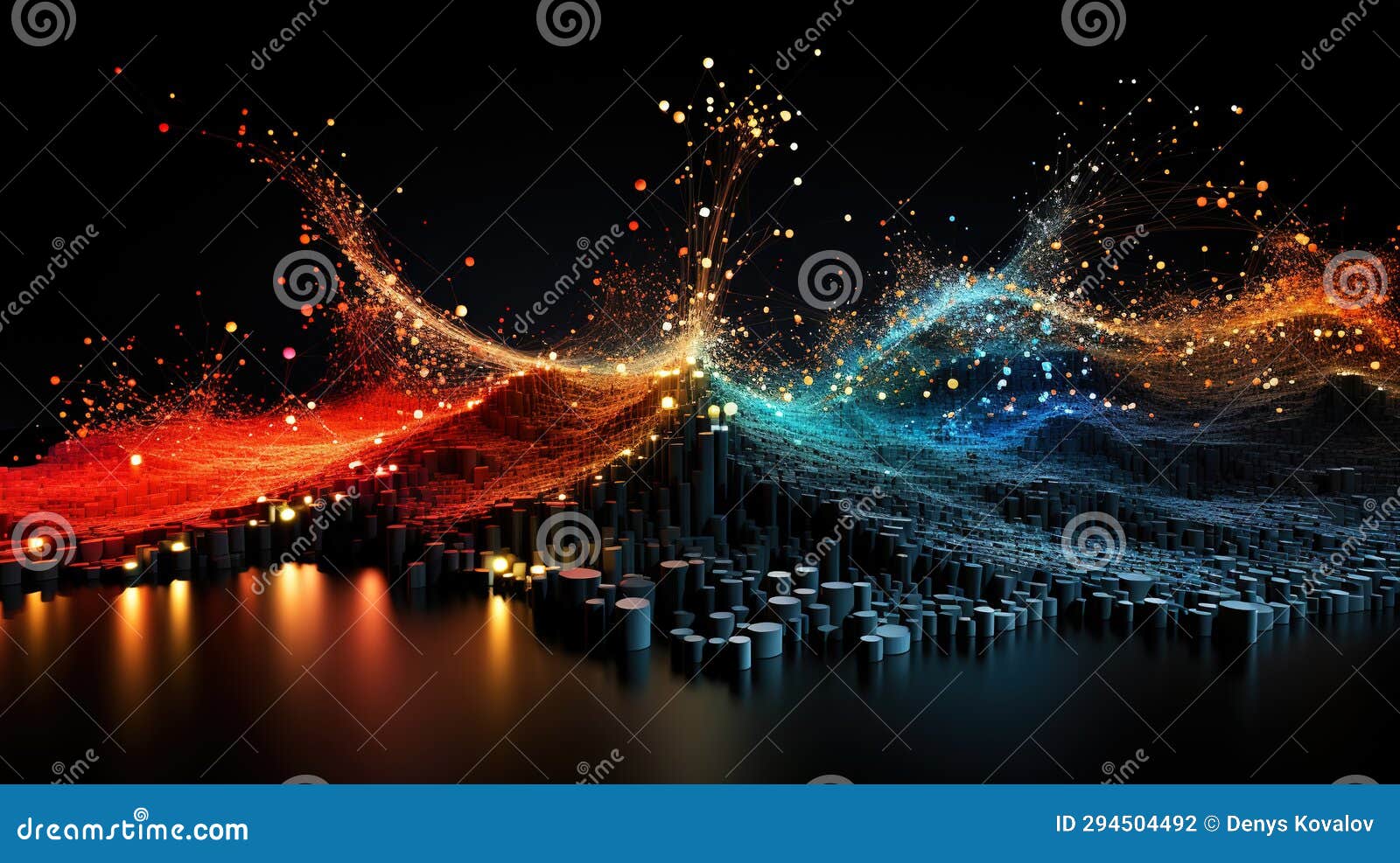 Explore the Power of Big Data Striking Image. Generative AI Stock Photo ...