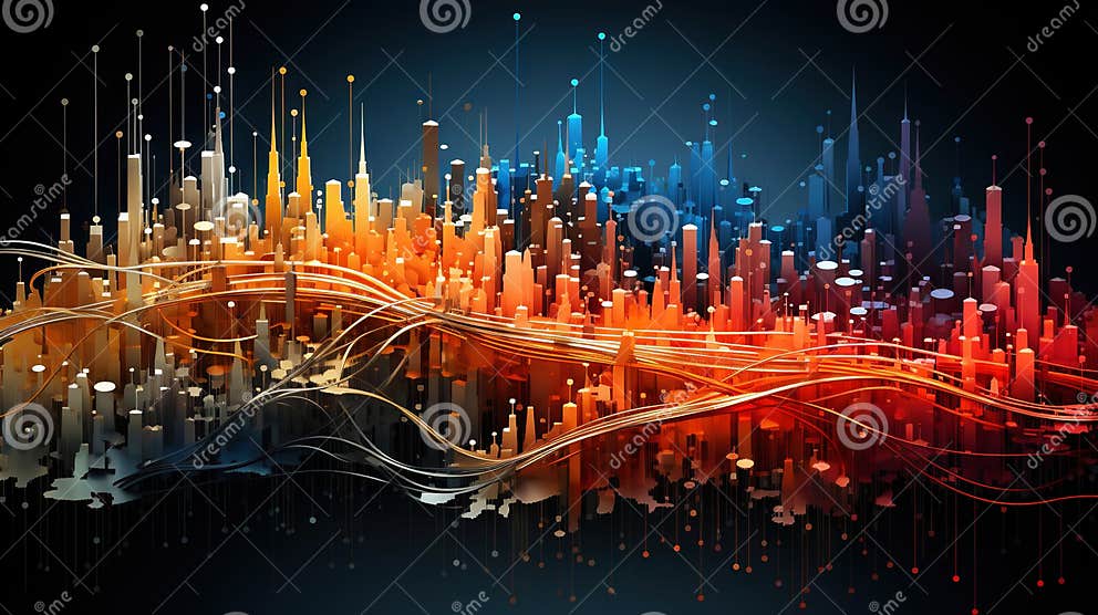 Explore the Power of Big Data Striking Image. Generative AI Stock Photo ...