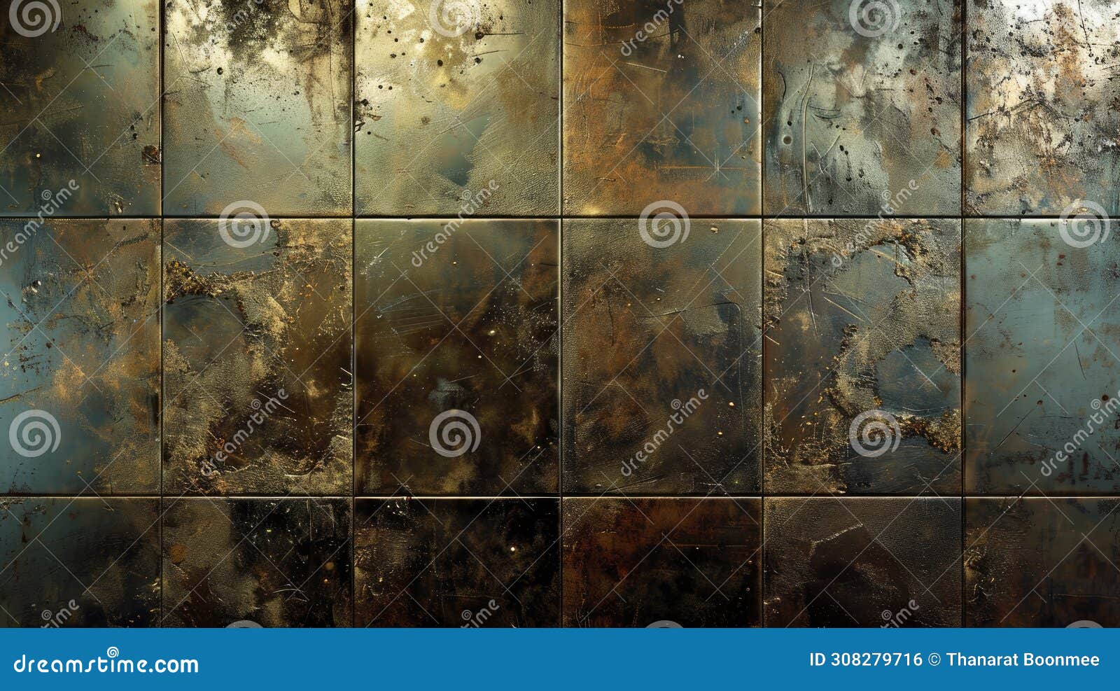 Explore the Precision of Tiled Metal Texture. Ai Generated Stock ...