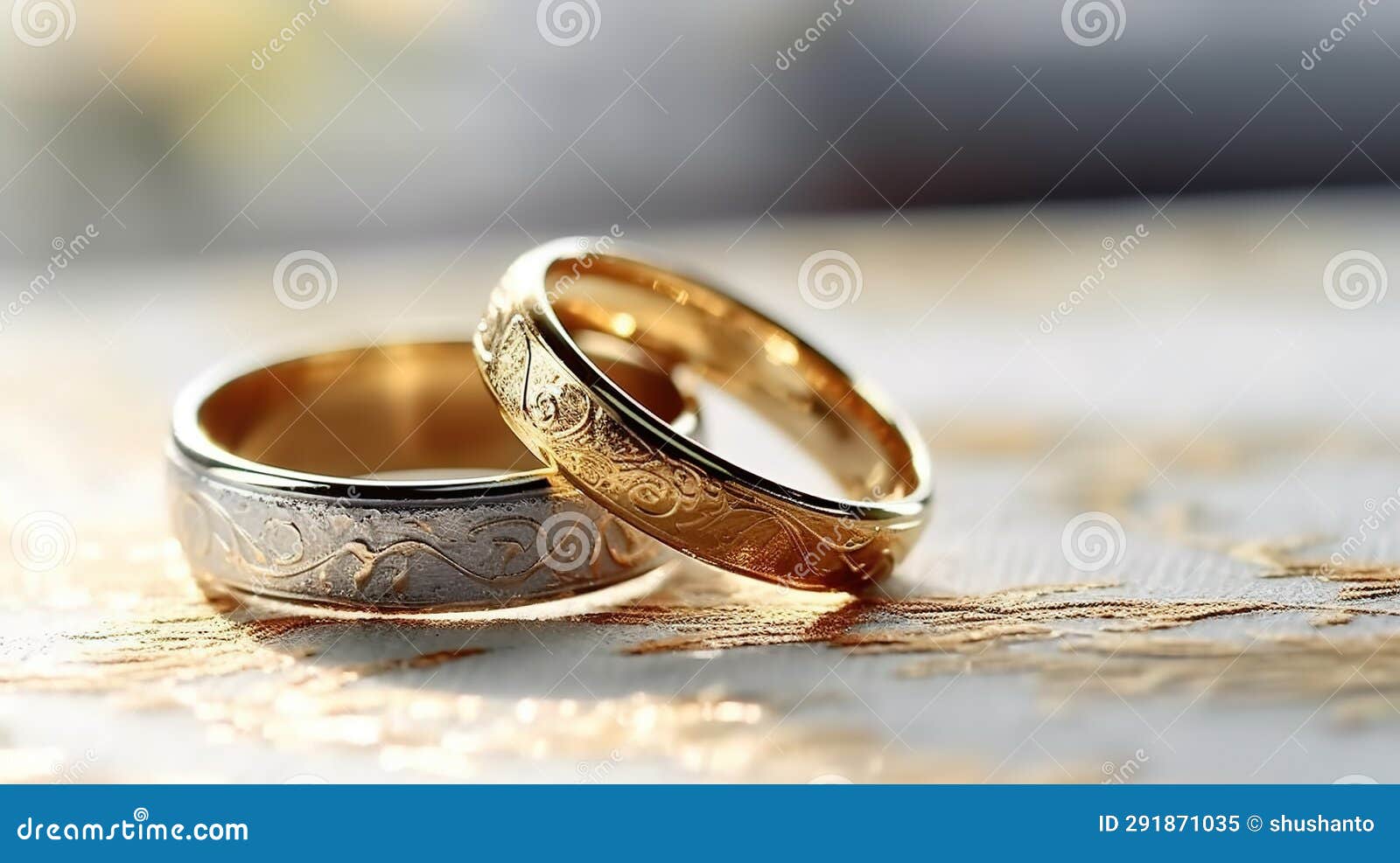 Wedding Rings Background Wallpaper Stock Illustration - Illustration of ...