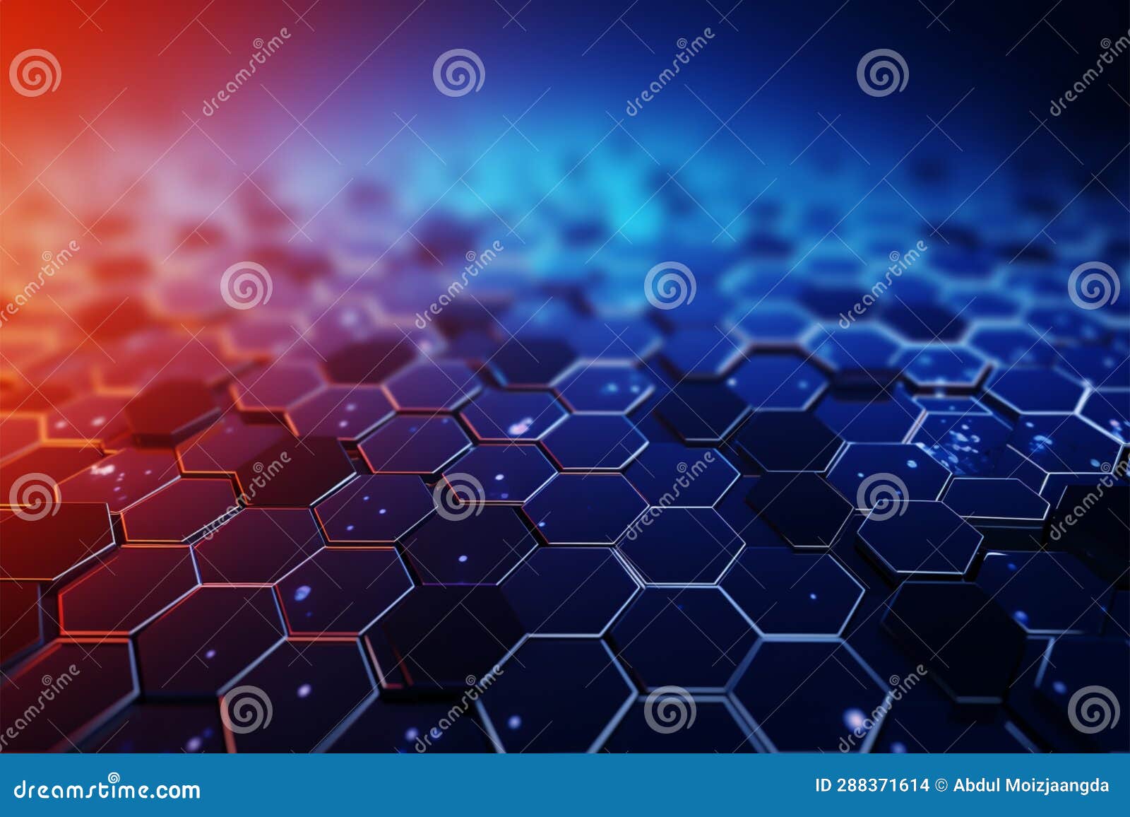 Explore the Sci Fi Realm with an Abstract, Gradient Hexagonal Backdrop ...