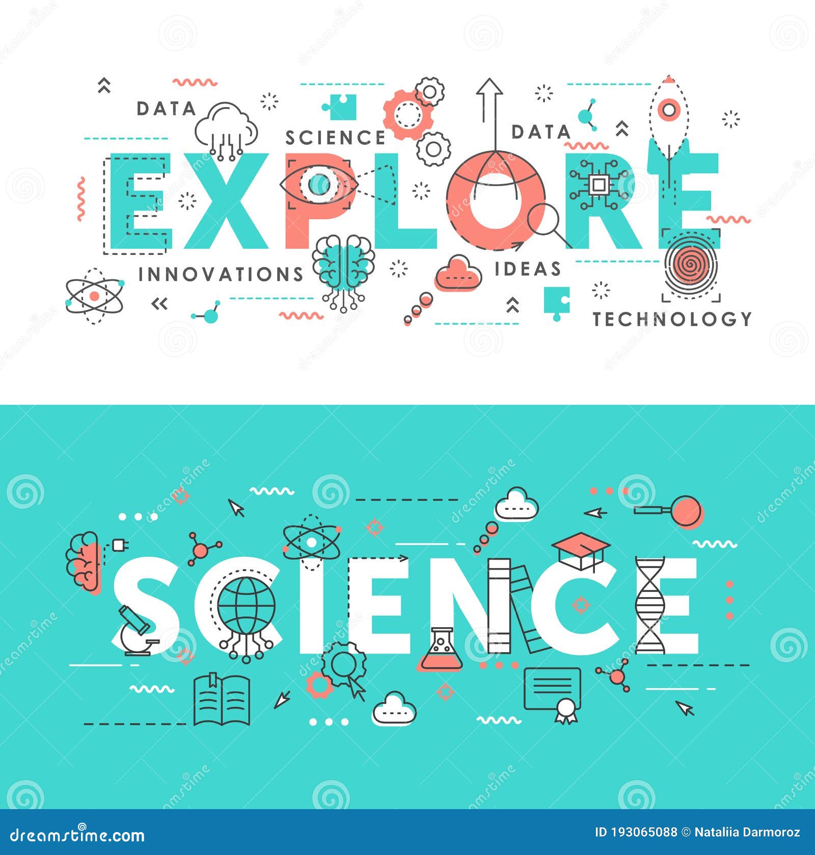 Explore Science Logo With Ufo On Gray Chess Background Vector ...