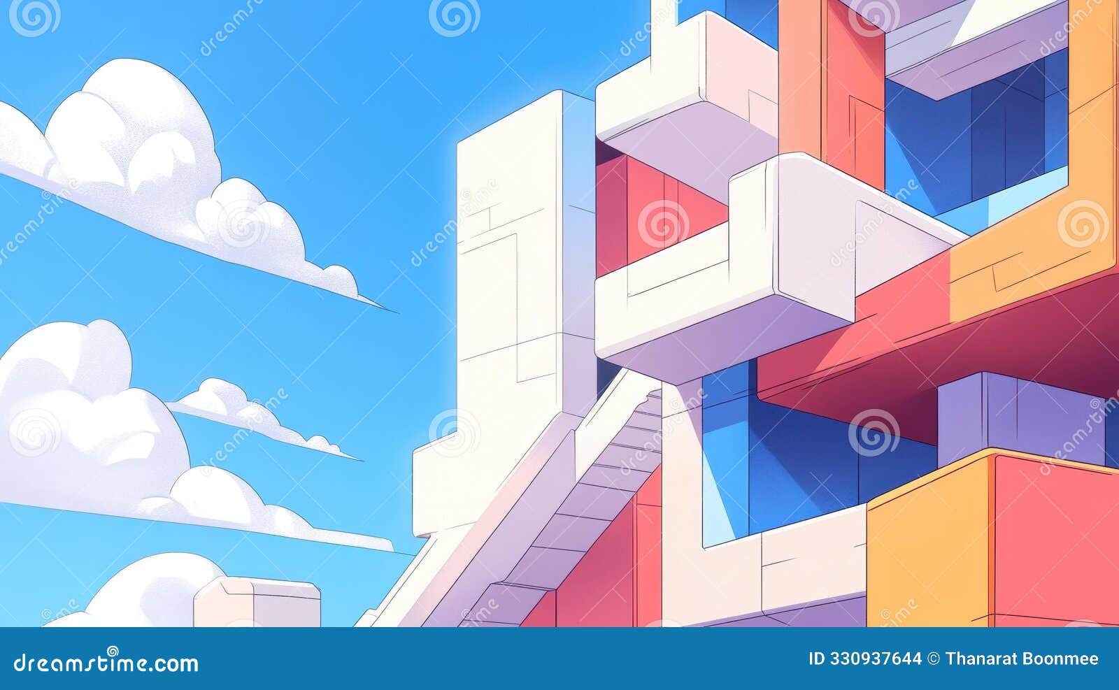 Explore Sleek, Linear Designs with Modern Flat Illustrations that ...