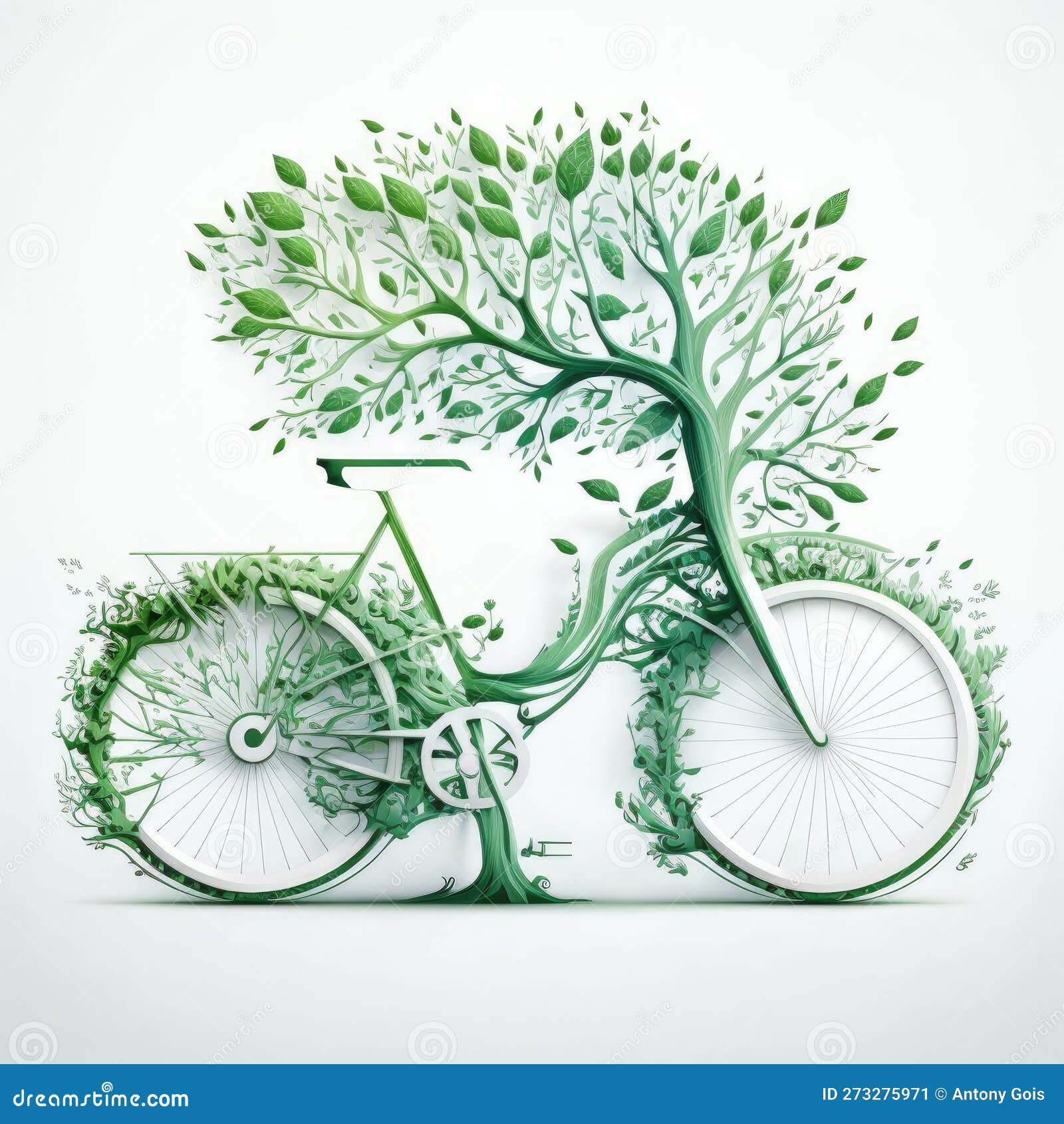 Black and Eco Bikes Designed with High-Quality Generative AI Stock ...