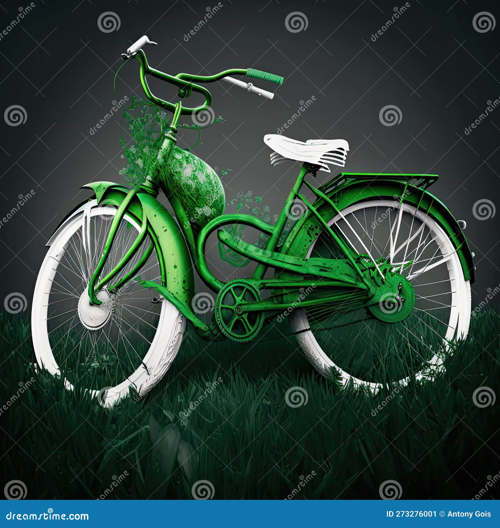 Black and Eco Bikes Designed with High-Quality Generative AI Stock ...