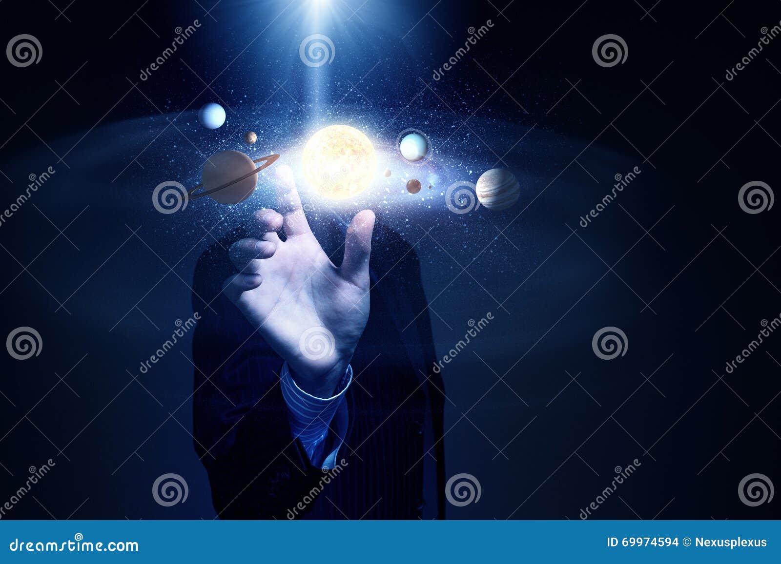 Explore the space stock photo. Image of finger, atmosphere - 69974594