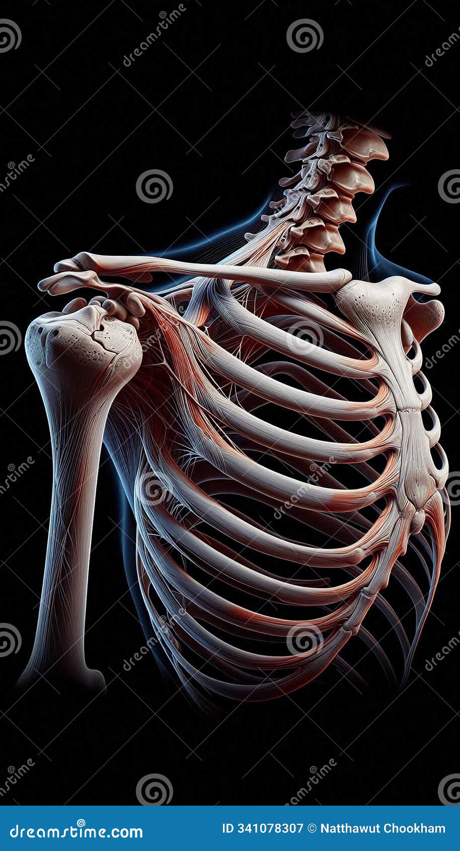 Detailed Shoulder Anatomy Imaging Visualizing Individual Bone Structure ... Detailed Shoulder Anatomy Imaging Visualizing Individual Bone Structure ...