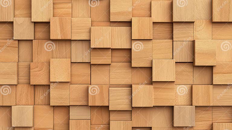 Explore a Stunning Abstract 3D Timber Wall Texture with Warm Tones and ...